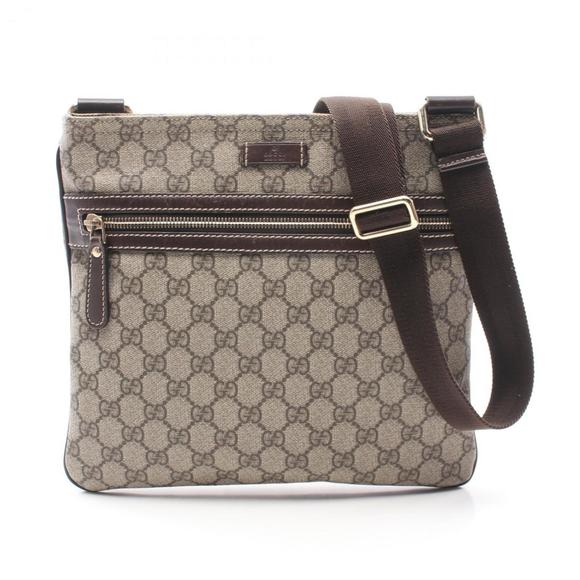 Gucci | Bags | Gucci Gg Supreme Shoulder Bag Coated Canvas Leather ...